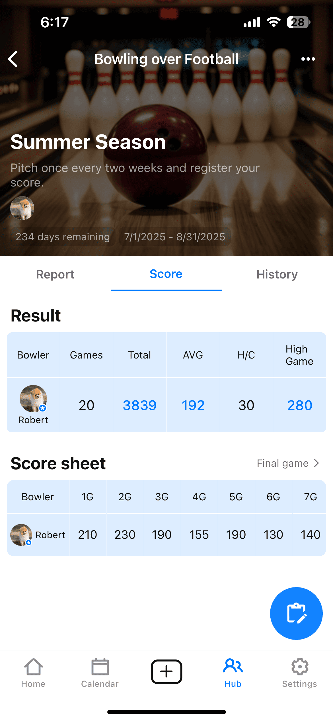 BSC - Bowling Score Calculator